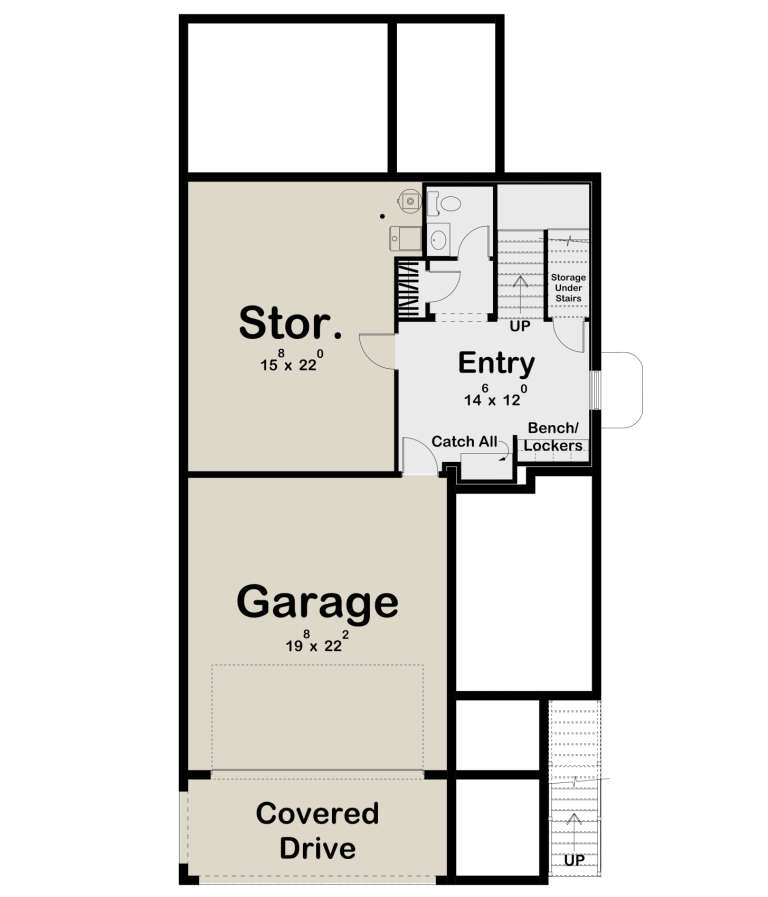 Modern Plan: 3,654 Square Feet, 3 Bedrooms, 3.5 Bathrooms - 425-00046