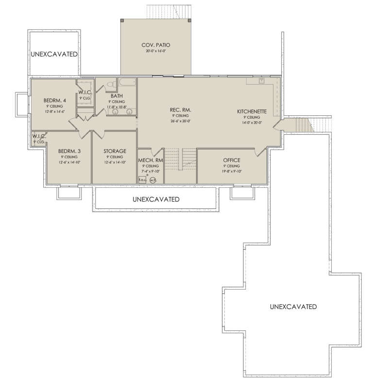 Modern Farmhouse Plan - 2,640 Square Feet, 2 Bedrooms, 2.5 Bathrooms ...