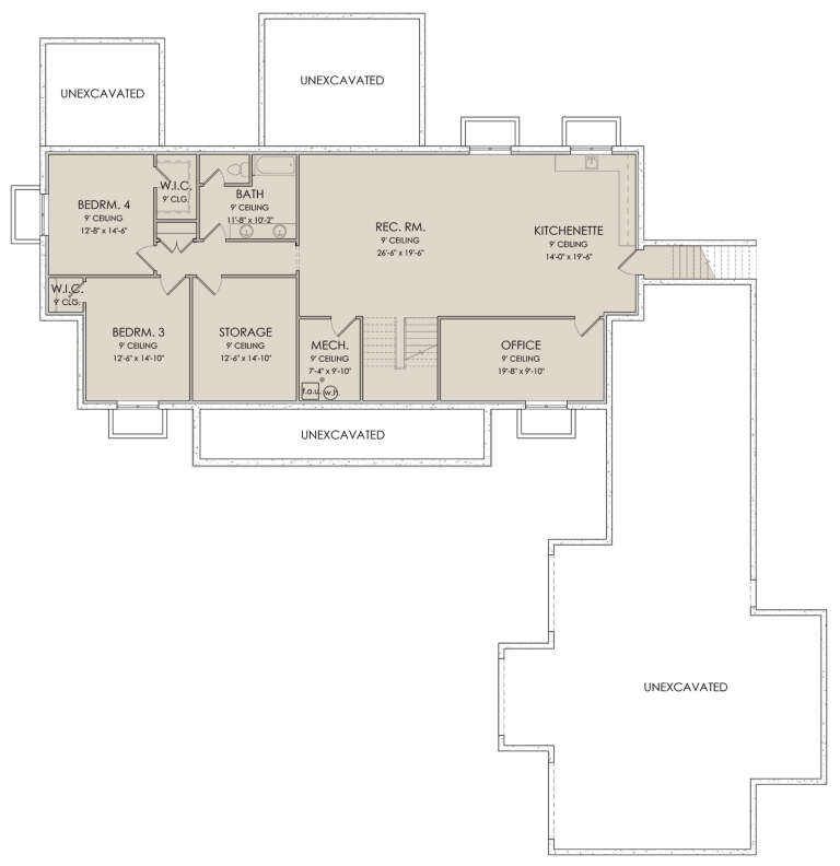 Modern Farmhouse Plan - 2,640 Square Feet, 2 Bedrooms, 2.5 Bathrooms ...