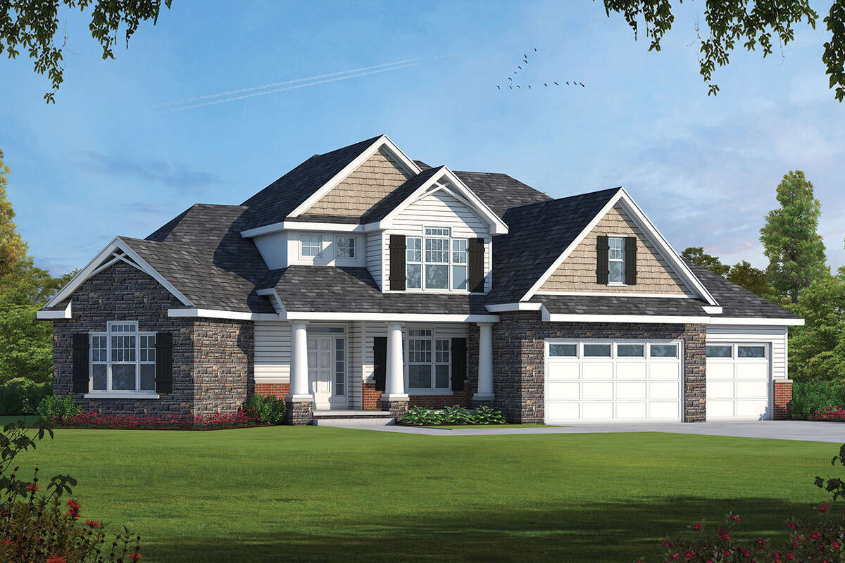Southern Plan - 2,836 Square Feet, 4 Bedrooms, 2.5 Bathrooms | Floor ...
