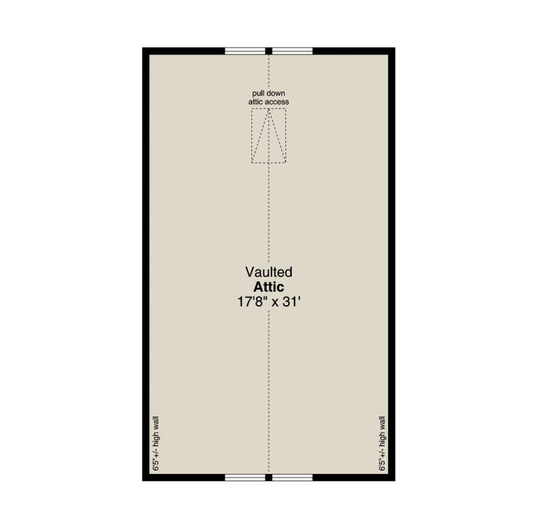 Barn 1 Car Garage Plan - 1,365 Square Feet | Floor Plan #035-01048 ...