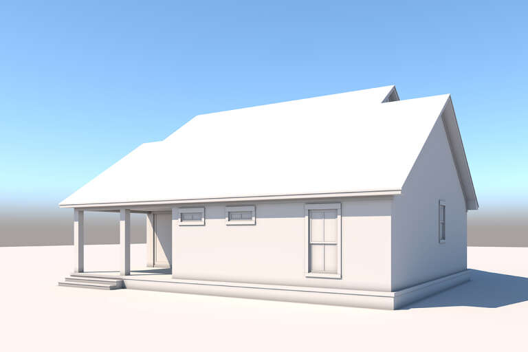 Modern Farmhouse Plan - 1,399 Square Feet, 2 Bedrooms, 2 Bathrooms ...