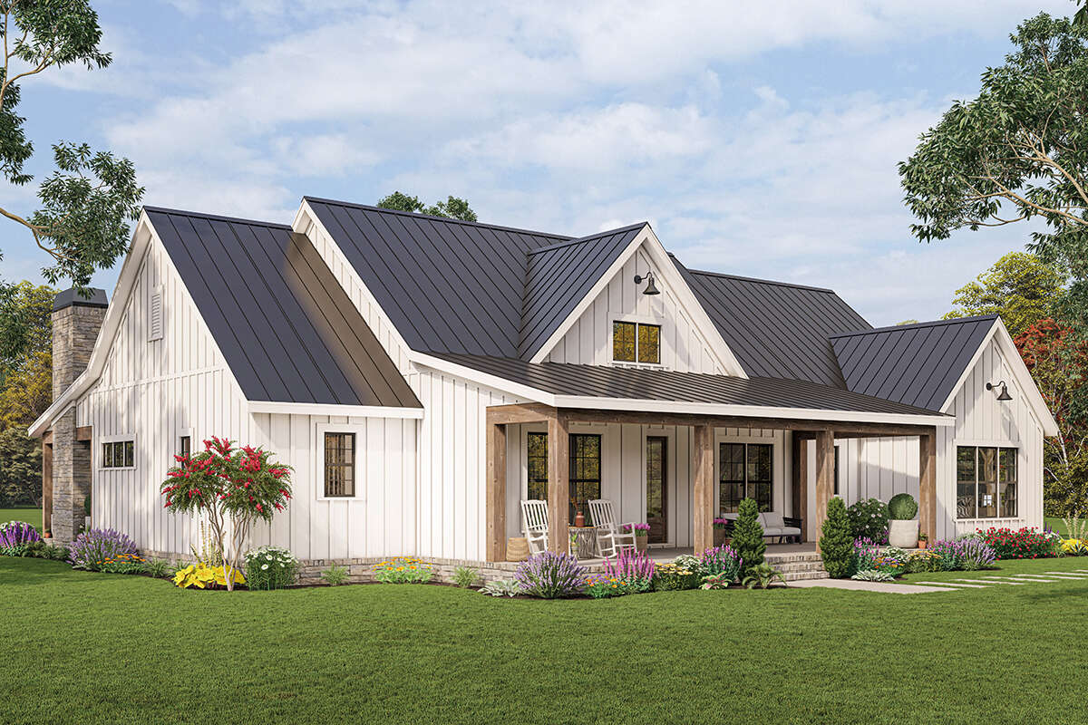 Modern Farmhouse Plan: 2,490 Square Feet, 3-4 Bedrooms, 2.5 Bathrooms ...