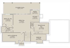Modern Plan: 4,047 Square Feet, 5 Bedrooms, 3.5 Bathrooms - 6422-00064