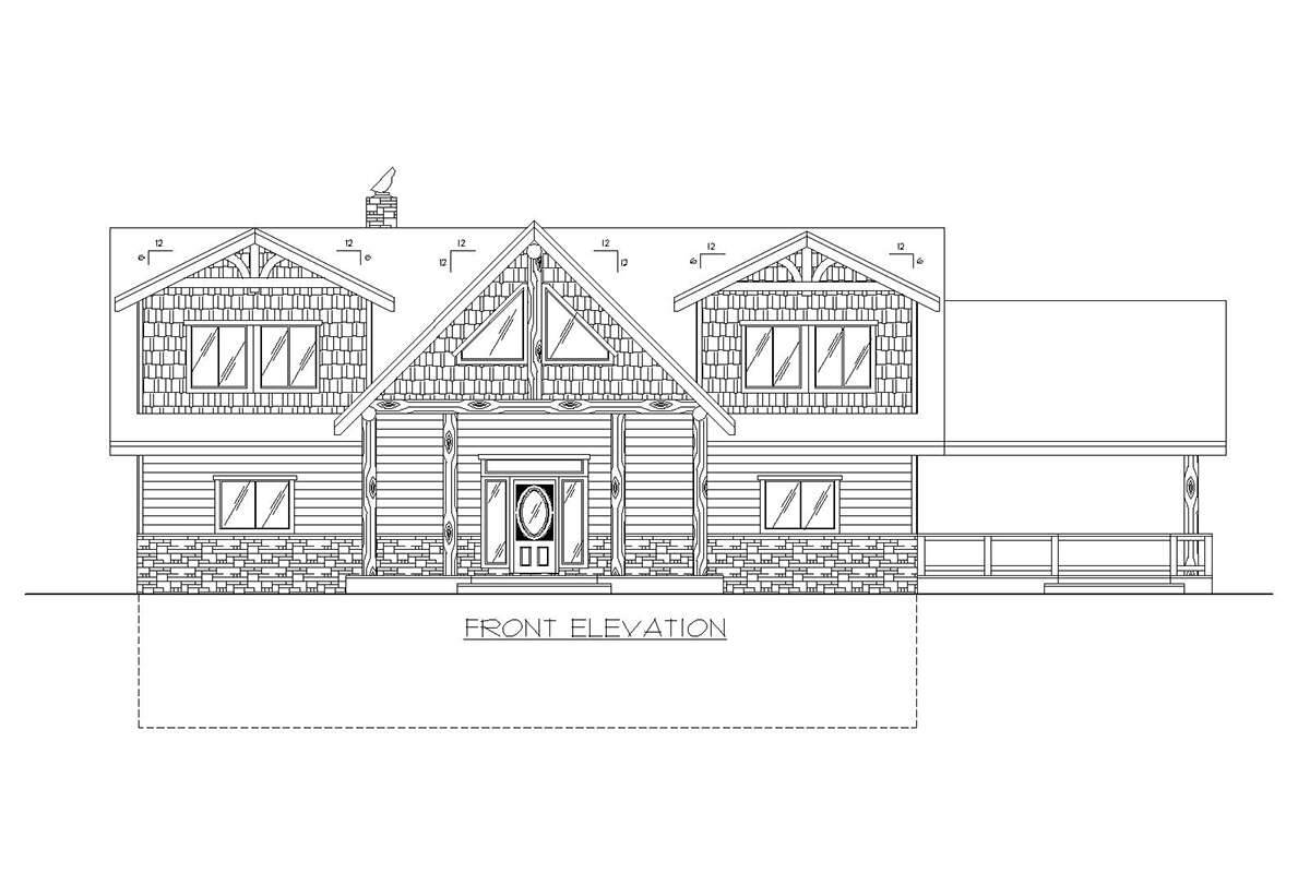 Lake Front Plan - 4,641 Square Feet, 4 Bedrooms, 4.5 Bathrooms | Floor ...