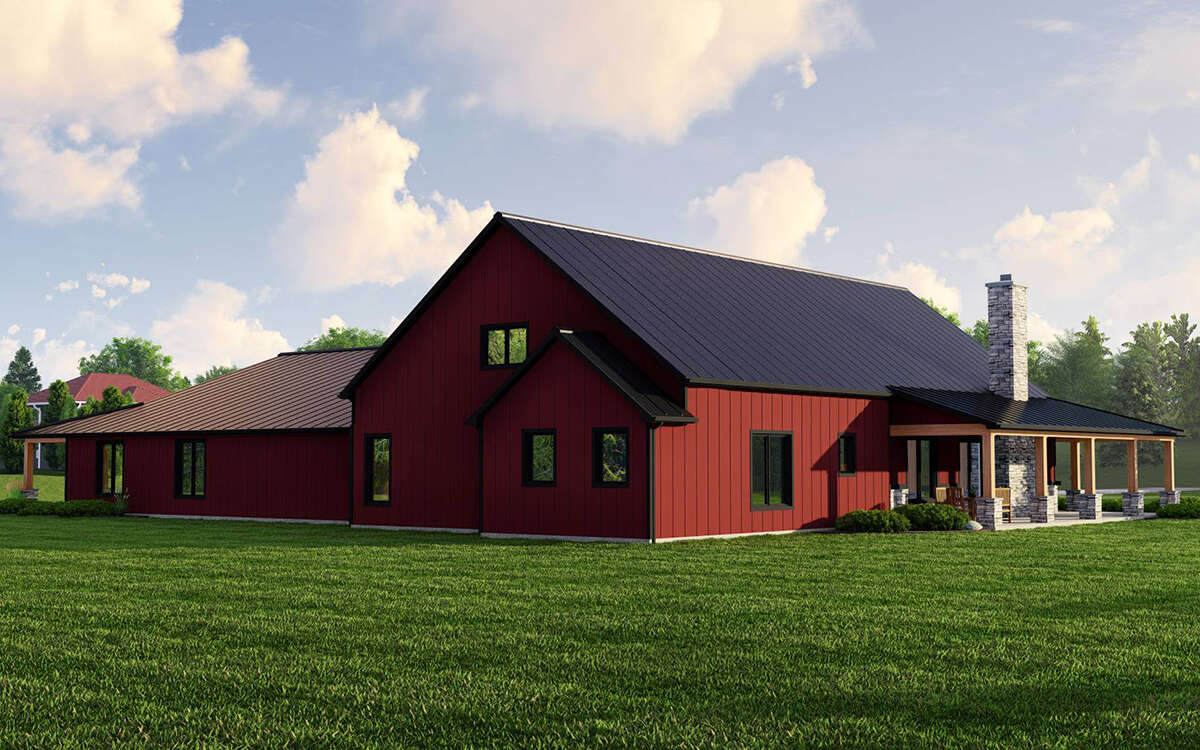 Barn Plan - 4,665 Square Feet, 5 Bedrooms, 4.5 Bathrooms | Floor Plan ...