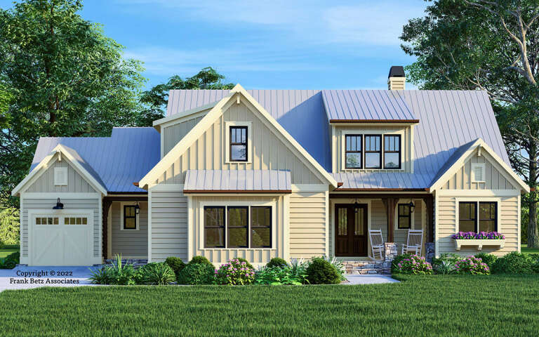 Modern Farmhouse Plan - 2,205 Square Feet, 3 Bedrooms, 2.5 Bathrooms ...