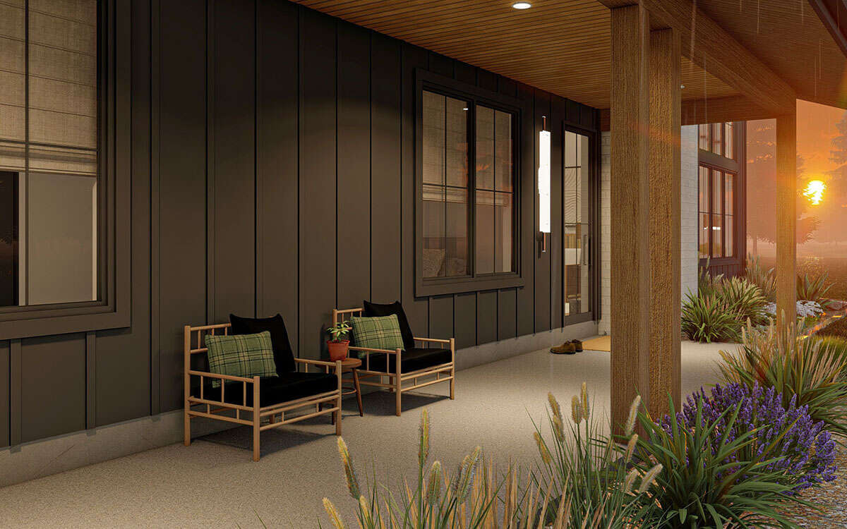 Barn Plan: 1,706 Square Feet, 3 Bedrooms, 2.5 Bathrooms - 963-00762