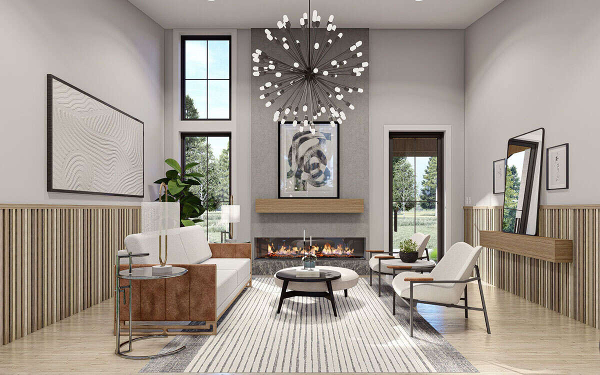 Barn Plan: 1,706 Square Feet, 3 Bedrooms, 2.5 Bathrooms - 963-00762