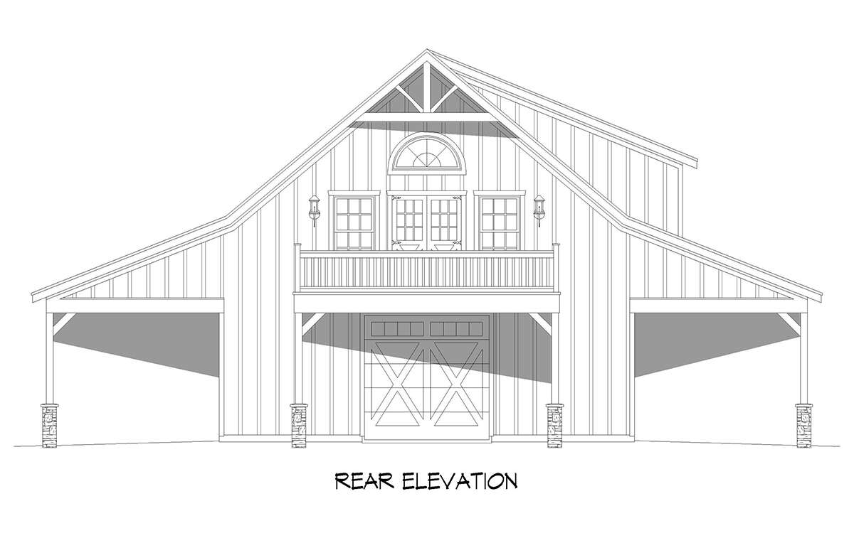 Barn Plan - 1,615 Square Feet, 3 Bedrooms, 3 Bathrooms | Floor Plan ...