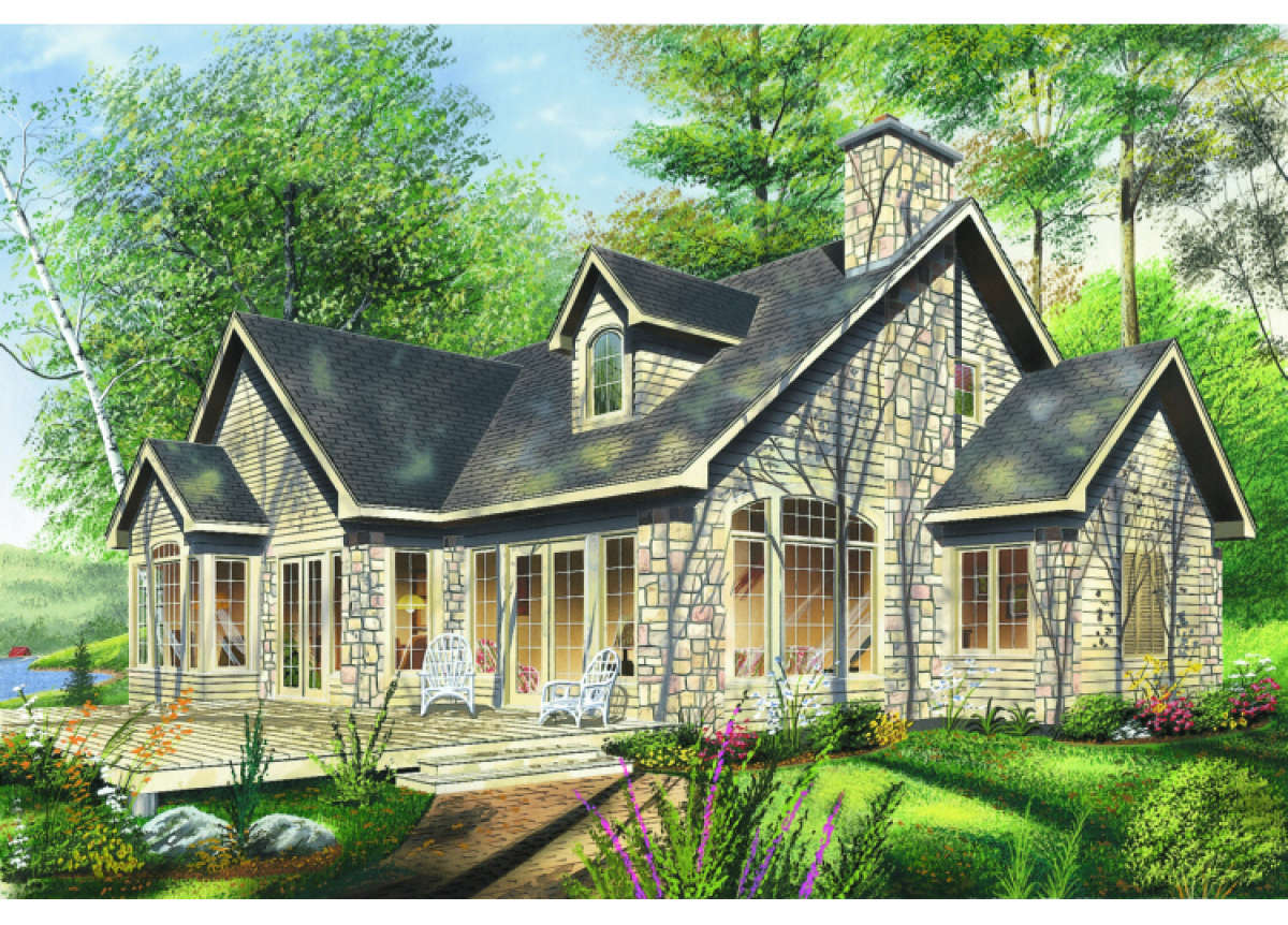 Lake Front Plan - 2,037 Square Feet, 4 Bedrooms, 2 Bathrooms | Floor ...
