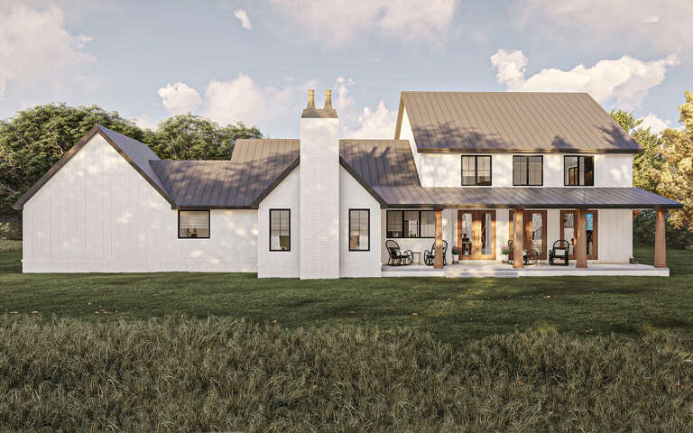 Modern Farmhouse Plan - 3,243 Square Feet, 4 Bedrooms, 3.5 Bathrooms ...