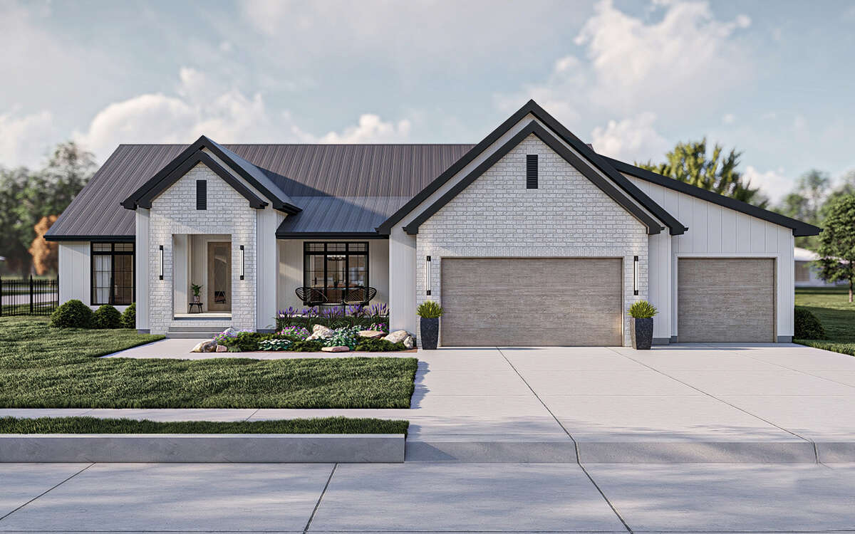 Modern Transitional Plan: 2,286 Square Feet, 3 Bedrooms, 2 Bathrooms ...