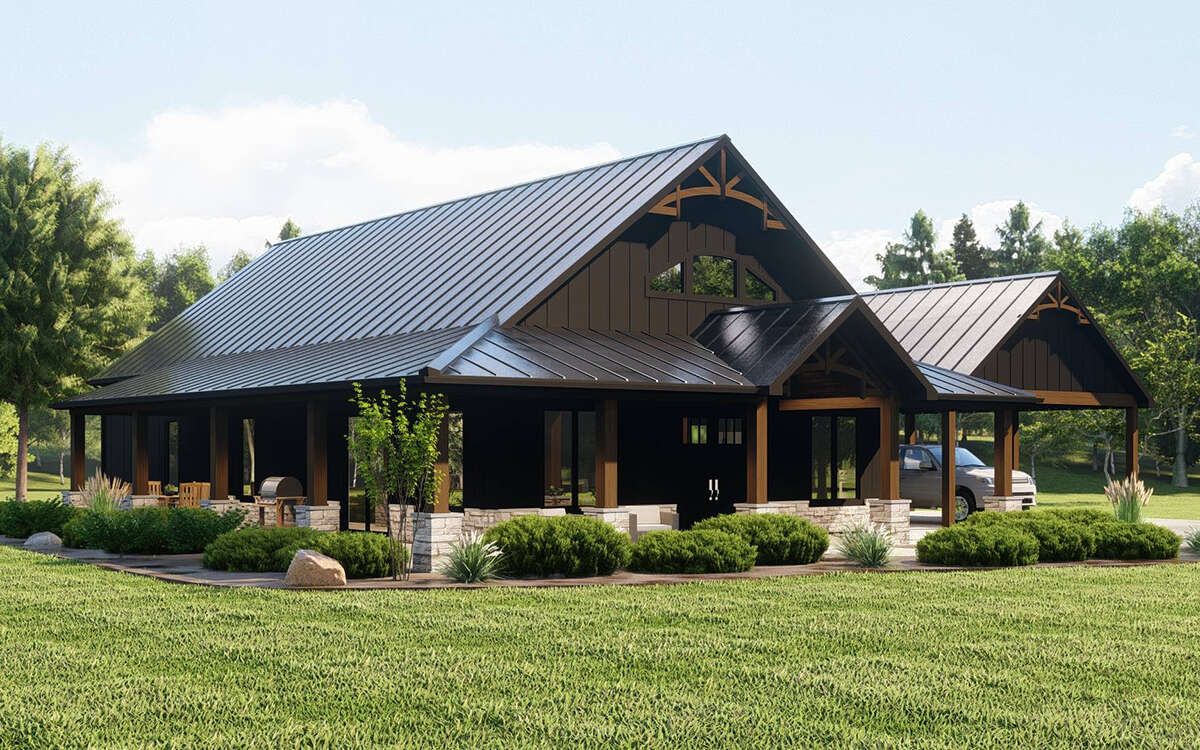 Barn Plan - 2,679 Square Feet, 3 Bedrooms, 2 Bathrooms | Floor Plan ...