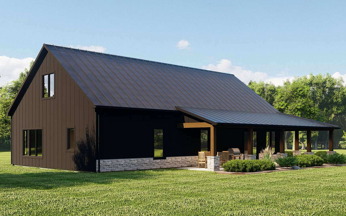 Barn Plan - 2,679 Square Feet, 3 Bedrooms, 2 Bathrooms | Floor Plan ...