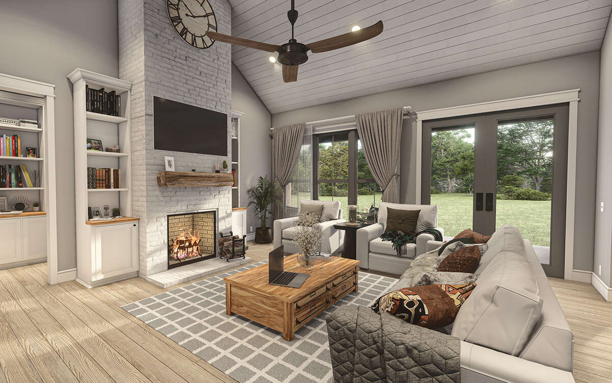 Modern Farmhouse Plan: 2,195 Square Feet, 3 Bedrooms, 2.5 Bathrooms ...