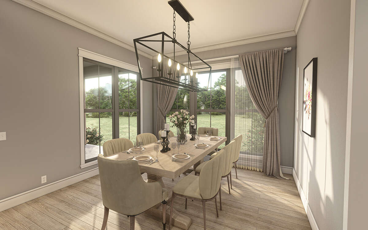 Modern Farmhouse Plan: 2,195 Square Feet, 3 Bedrooms, 2.5 Bathrooms - 041-00327