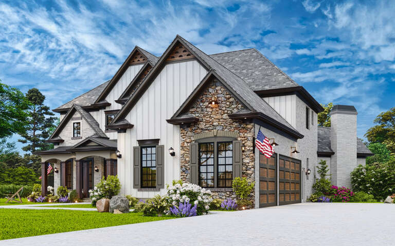 Craftsman Plan - 3,547 Square Feet, 5 Bedrooms, 4 Bathrooms | Floor ...