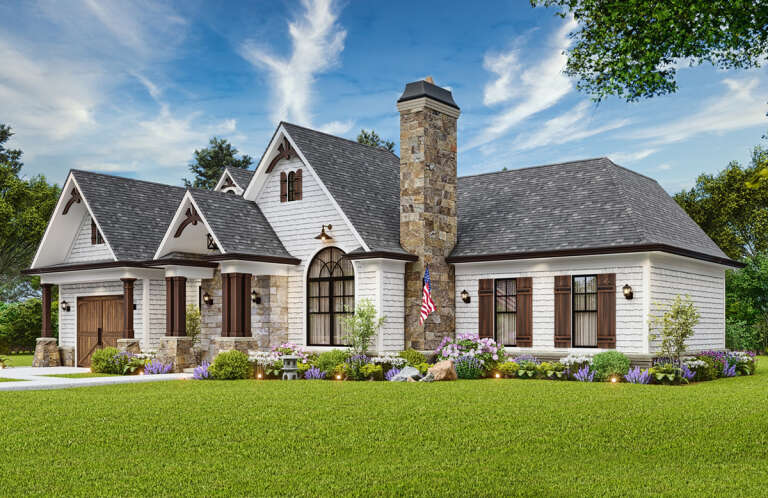Cottage Plan - 1,197 Square Feet, 2 Bedrooms, 2 Bathrooms | Floor Plan ...