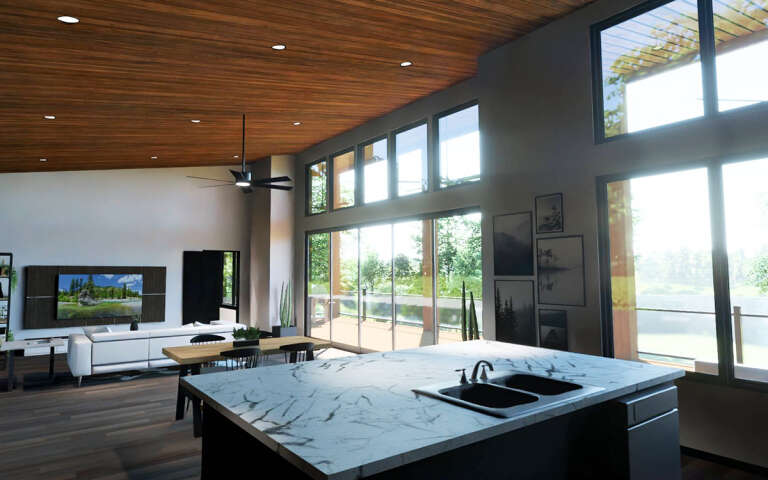 Lake Front Plan - 1,679 Square Feet, 2-3 Bedrooms, 2 Bathrooms | Floor ...