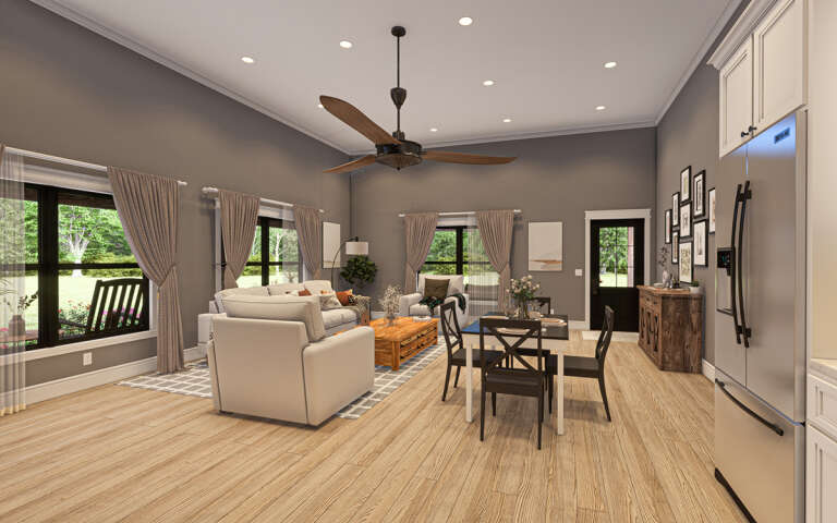 Barndominium Plan - 896 Square Feet, 2 Bedrooms, 1 Bathroom | Floor ...