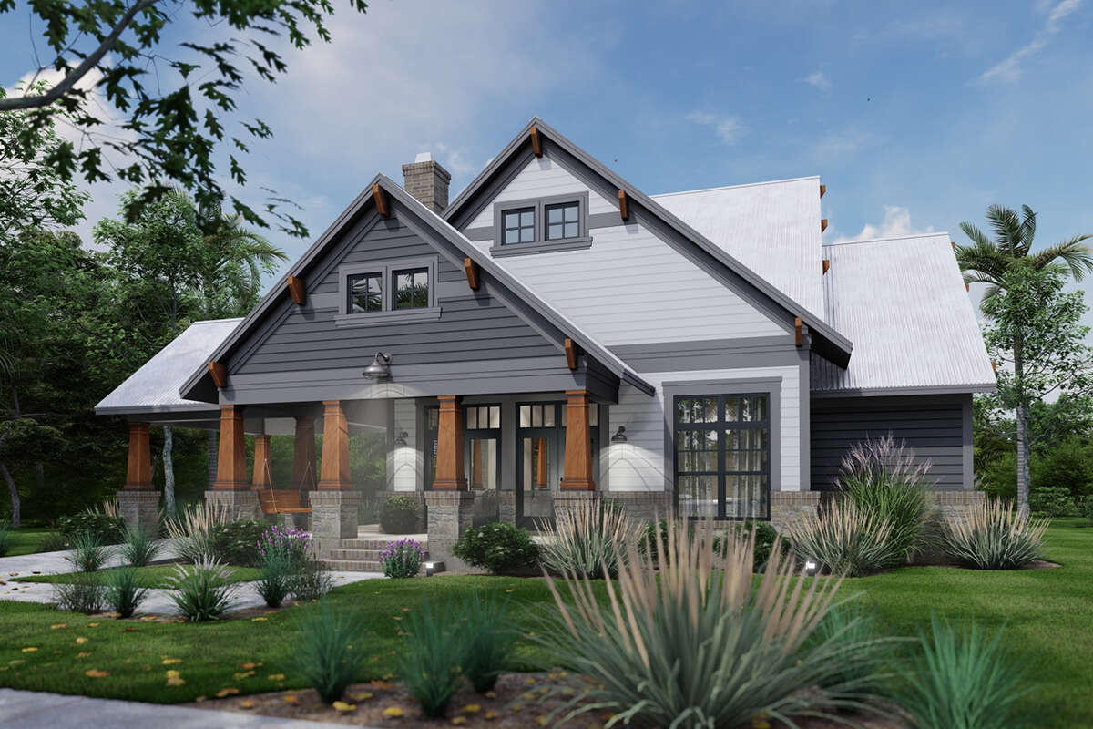 Craftsman Plan: 1,657 Square Feet, 3 Bedrooms, 2 Bathrooms - 9401-00119