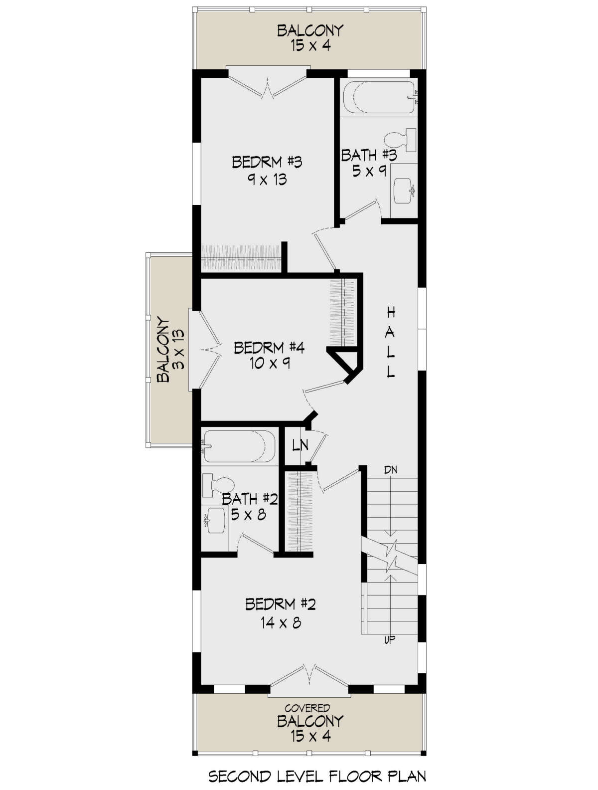 Modern Plan: 1,281 Square Feet, 4 Bedrooms, 3 Bathrooms - 940-00831