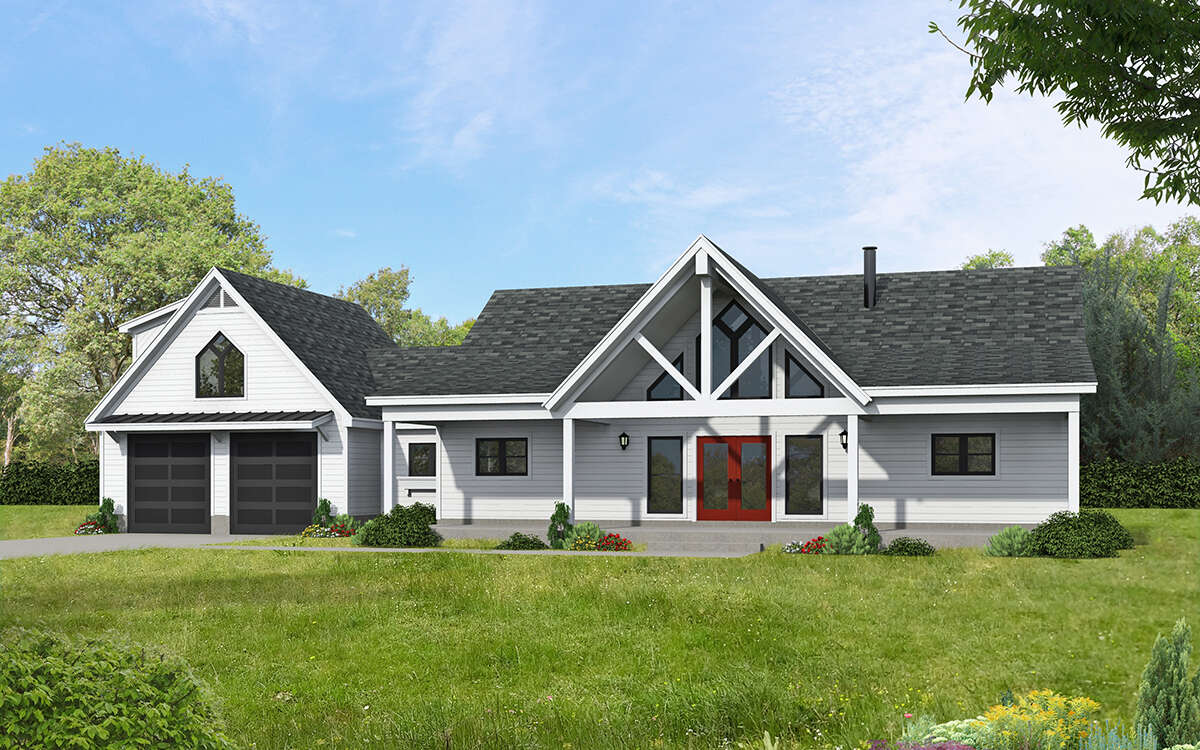 Farmhouse Plan - 2,349 Square Feet, 2 Bedrooms, 2 Bathrooms | Floor ...