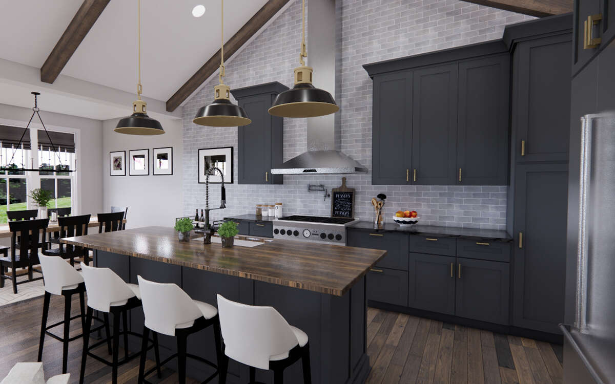 Craftsman Plan: 2,027 Square Feet, 4 Bedrooms, 2 Bathrooms - 098-00412