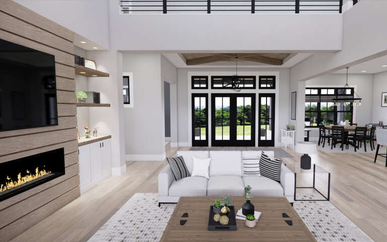 Craftsman Plan - 3,264 Square Feet, 3-4 Bedrooms, 3.5 Bathrooms | Floor Plan #098-00416 ...