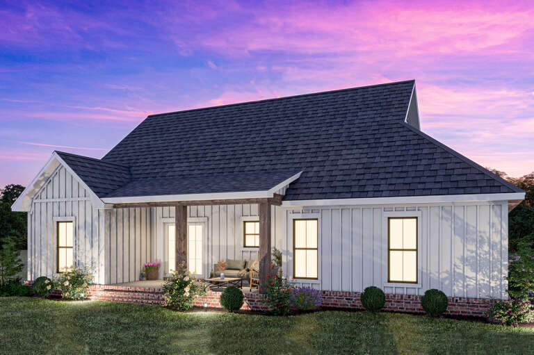 Modern Farmhouse Plan - 1,700 Square Feet, 4 Bedrooms, 2 Bathrooms ...