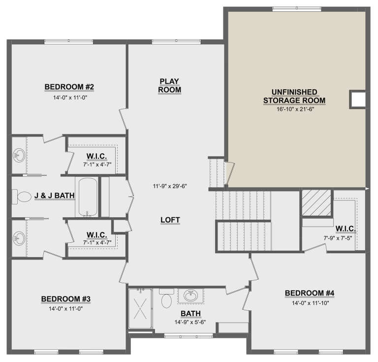 Modern Farmhouse Plan - 3,776 Square Feet, 4 Bedrooms, 4 Bathrooms ...