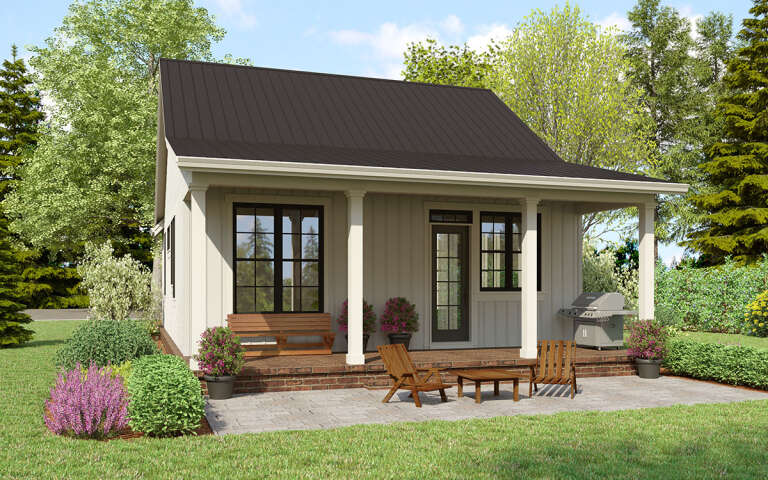 Cottage Plan - 1,058 Square Feet, 2 Bedrooms, 2 Bathrooms | Floor Plan ...