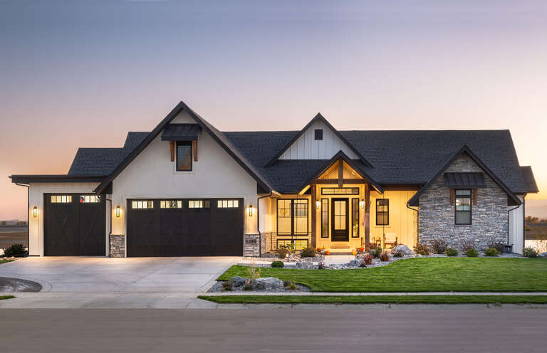 Craftsman Plan - 4,848 Square Feet, 4 Bedrooms, 4 Bathrooms | Floor ...