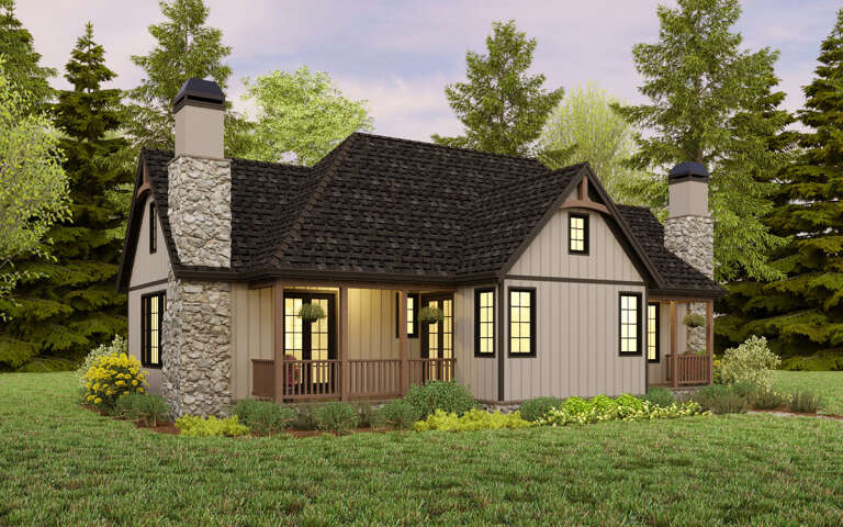 Cottage Plan - 1,580 Square Feet, 2 Bedrooms, 2.5 Bathrooms | Floor ...