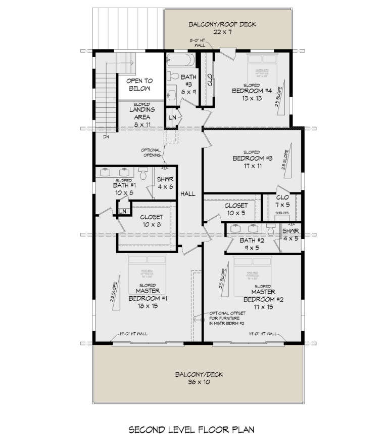 Modern Plan - 2,857 Square Feet, 4 Bedrooms, 3.5 Bathrooms | Floor Plan ...