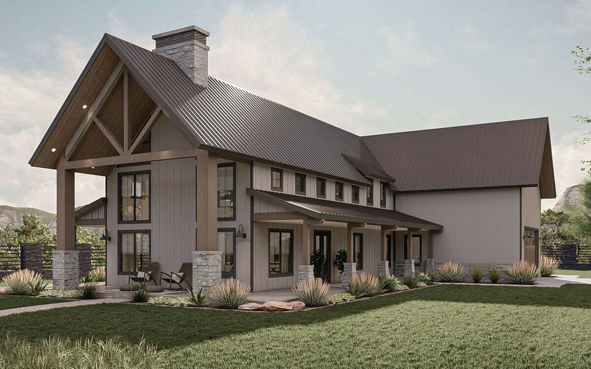 Barn Plan - 3,192 Square Feet, 3 Bedrooms, 2.5 Bathrooms | Floor Plan ...