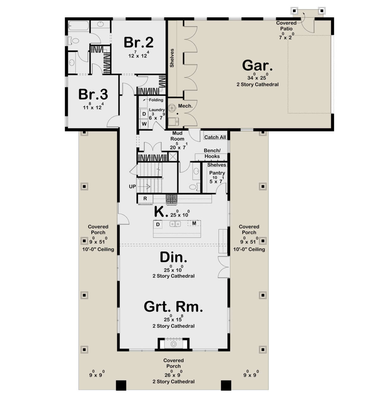 2-Story House Plans | Modern Floor Plans, Bedroom Options