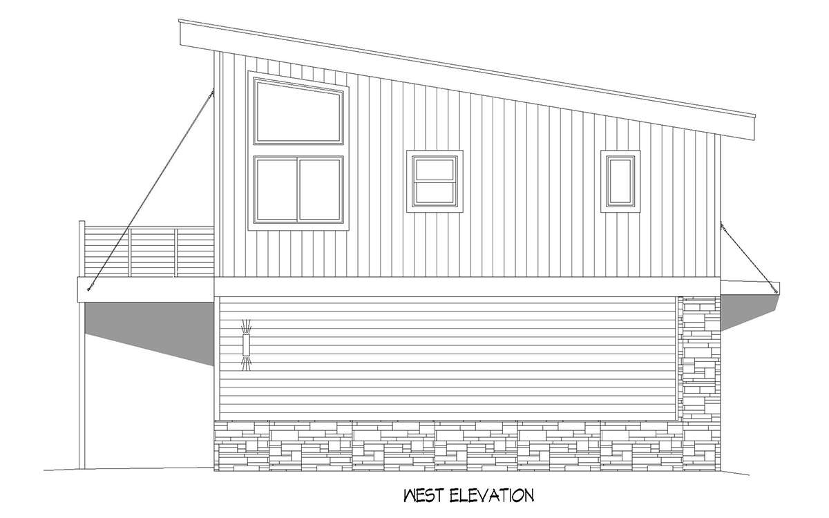 Modern Plan - 980 Square Feet, 1 Bedroom, 1 Bathroom | Floor Plan #940 ...