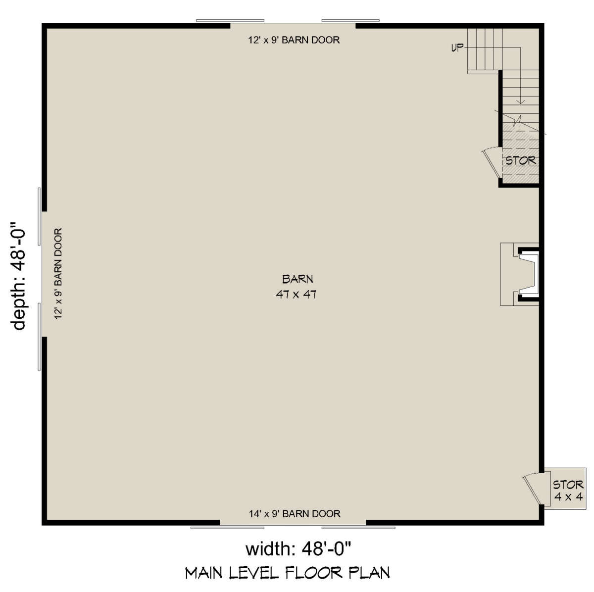 Barn 3 Car Garage Plan - 4,268 Square Feet | Floor Plan #940-00899 ...