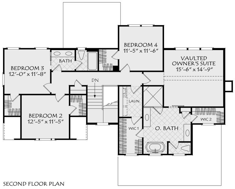 Country Plan - 2,296 Square Feet, 4 Bedrooms, 2.5 Bathrooms | Floor ...