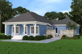 Country Plan - 1,362 Square Feet, 3 Bedrooms, 2 Bathrooms | Floor Plan ...