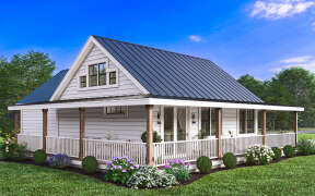 Modern Farmhouse Plan - 720 Square Feet, 1 Bedroom, 1 Bathroom | Floor ...