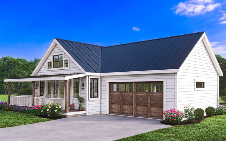 Modern Farmhouse Plan - 720 Square Feet, 1 Bedroom, 1 Bathroom | Floor ...