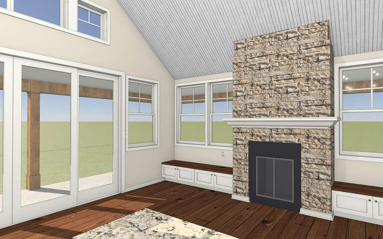 Modern Farmhouse Plan - 720 Square Feet, 1 Bedroom, 1 Bathroom | Floor ...