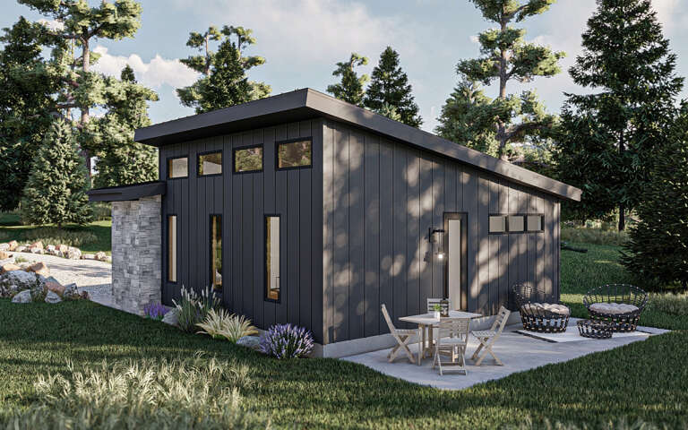 Contemporary Plan - 675 Square Feet, 1 Bedroom, 1 Bathroom | Floor Plan ...