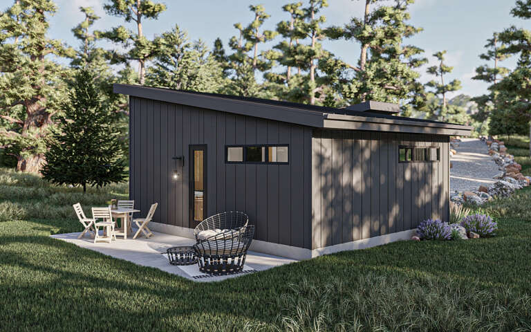 Contemporary Plan - 675 Square Feet, 1 Bedroom, 1 Bathroom | Floor Plan ...