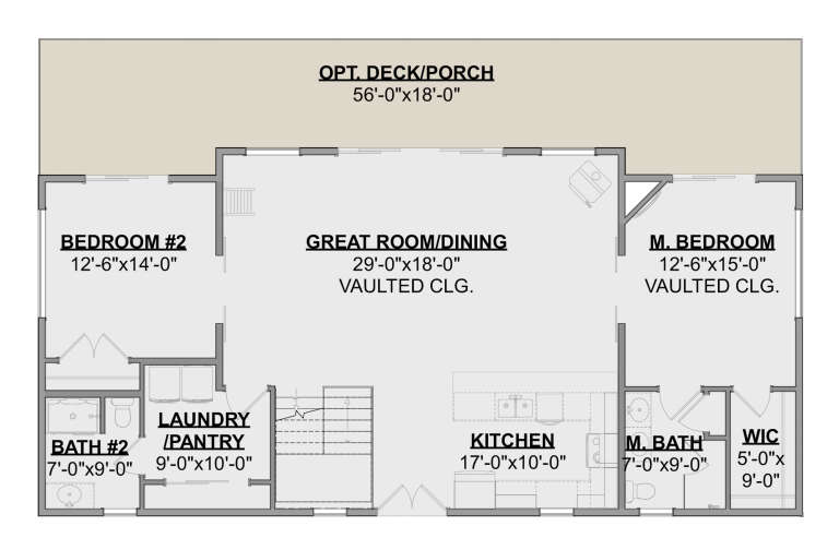 Modern Plan - 1,455 Square Feet, 2 Bedrooms, 2 Bathrooms | Floor Plan ...