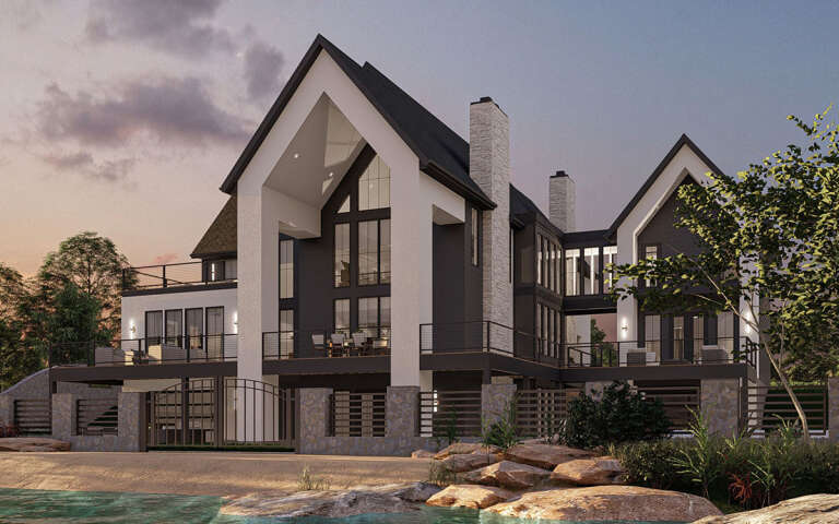 Modern Transitional Plan - 4,271 Square Feet, 4 Bedrooms, 5 Bathrooms ...