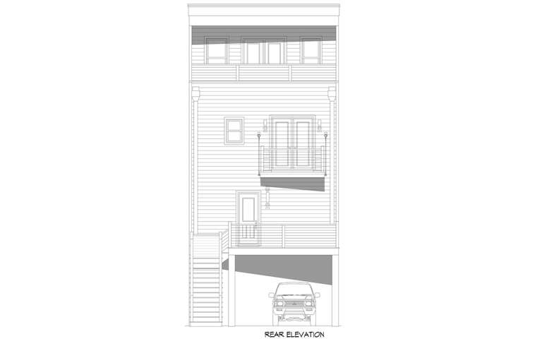 Modern Plan: 2,133 Square Feet, 3 Bedrooms, 3.5 Bathrooms - 940-00917
